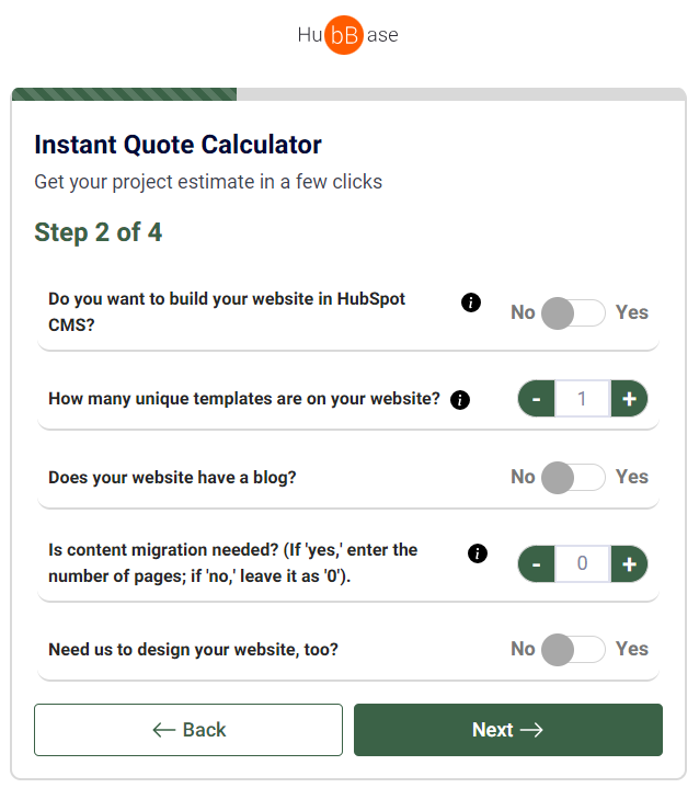 HubSpot Calculator. Convert More Traffic. Push Leads to HubSpot CRM.